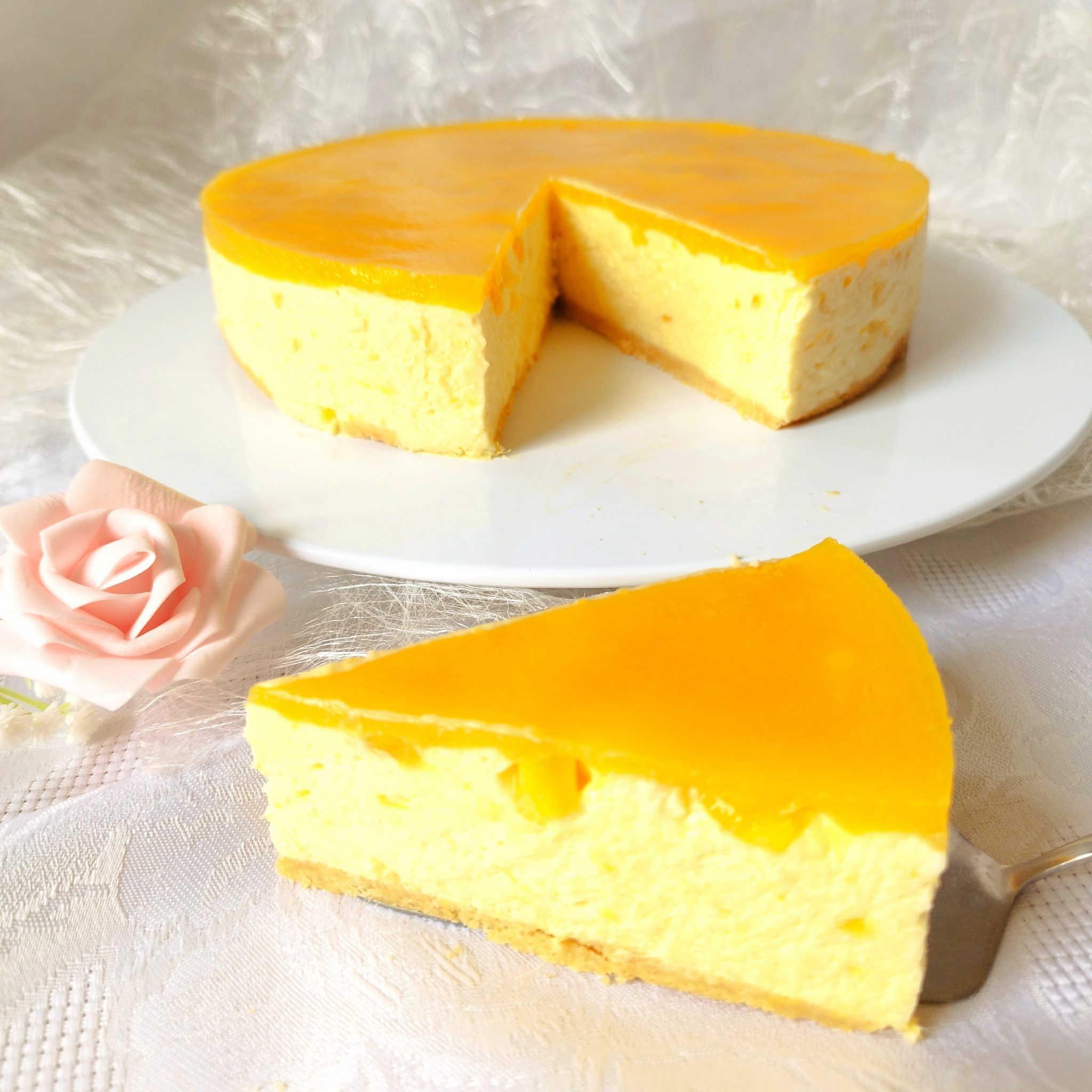 Erfrischende Mango-Torte ohne Backen für den Sommer - Simones Backideen